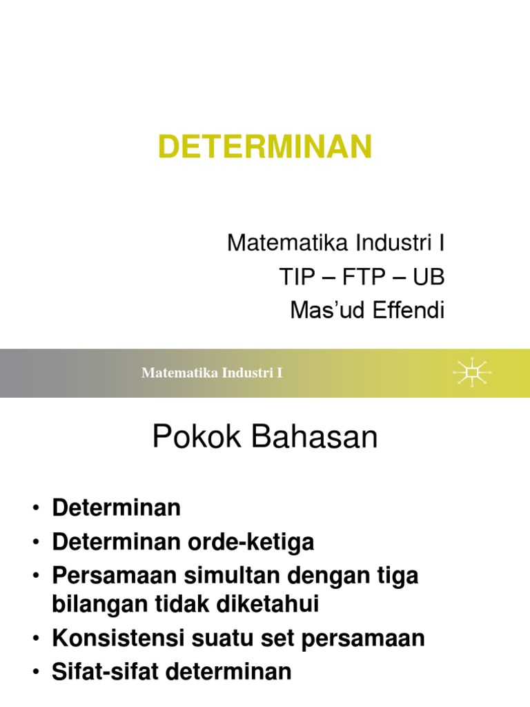 01 Determinan PDF | PDF