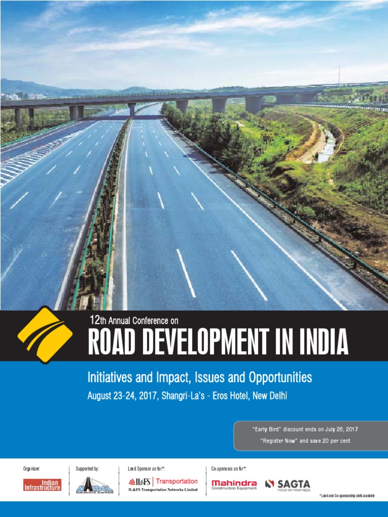 Brochur Road Development in India August2017 | PDF | Road | Infrastructure
