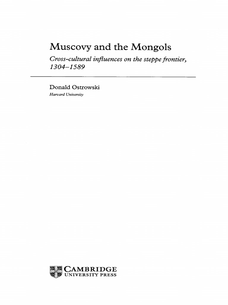Muscovy and Mongol | PDF