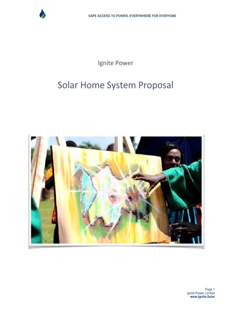 300 Solar Home Systems Proposal: Providing Safe Access to Power for ...