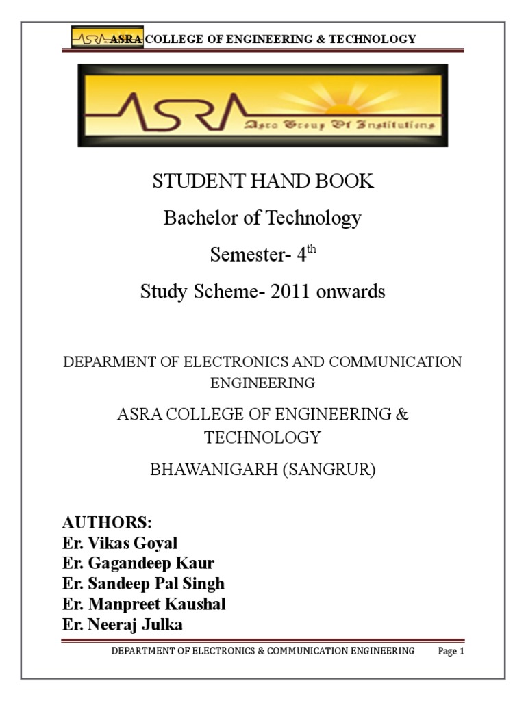 Ece 6 TH Student Handbook | Download Free PDF | Frequency Modulation ...