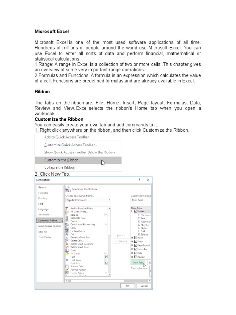 Range Formulas And Functions Microsoft Excel Pdf Microsoft Excel System Software