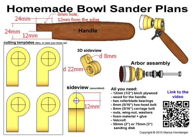 Homemade Bowl Sander Plans PDF | PDF