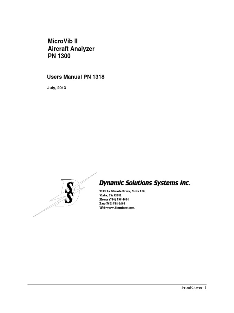 Microvib Ii Aircraft Analyzer PN 1300 | PDF | Battery Charger | Battery ...