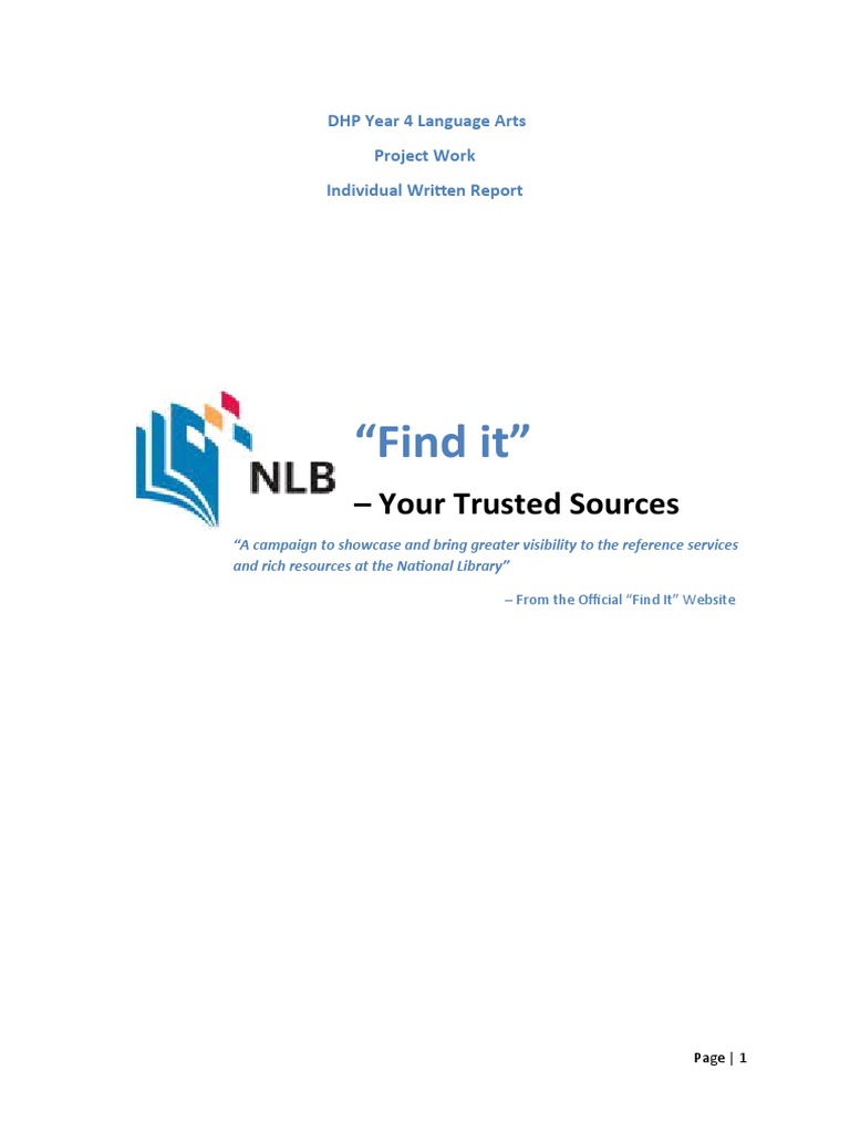 Analysis of NLB's "Read It" Campaign | PDF | Libraries | Communication