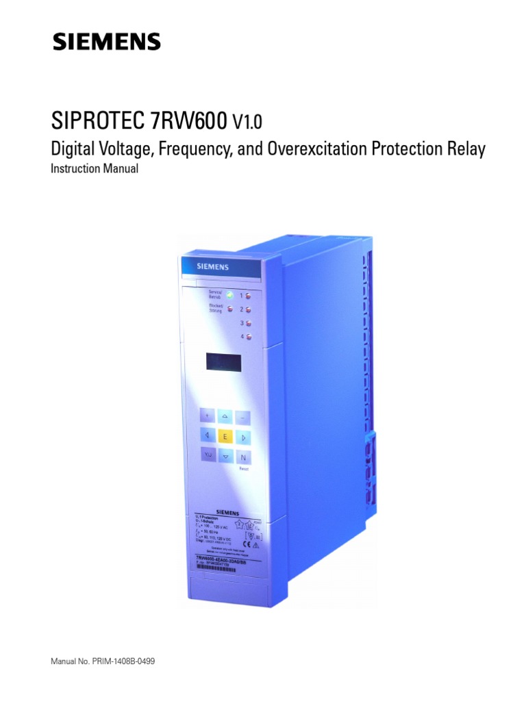 7RW600 Ansi | PDF | Relay | Electromagnetic Compatibility