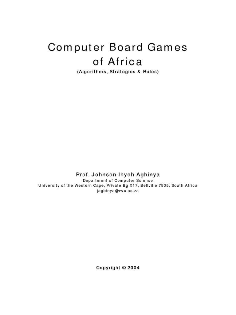 African Board Games | PDF | Matrix (Mathematics) | Teaching Mathematics