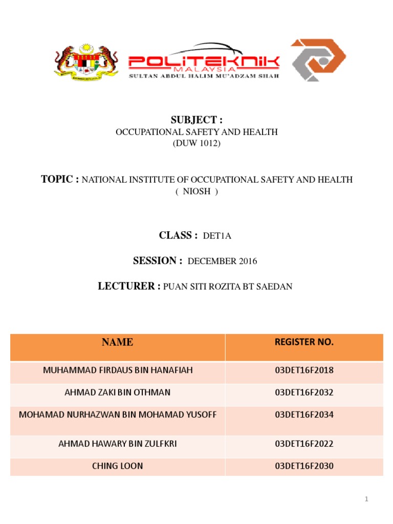 Osha Powerpoint 1 | PDF