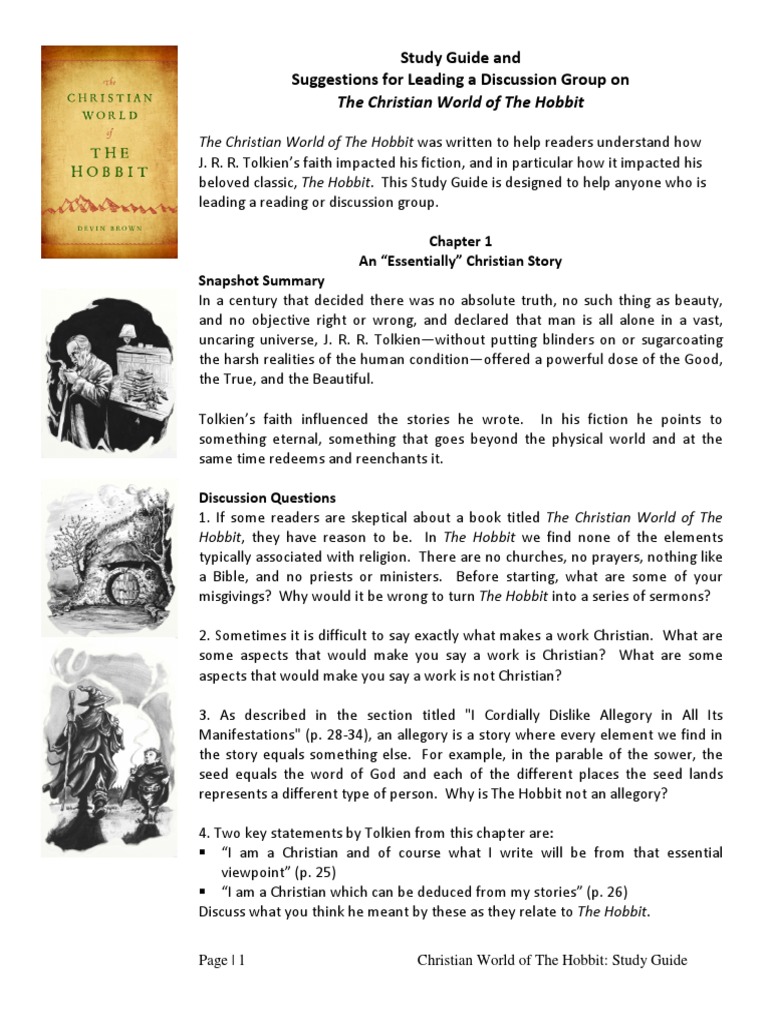 Hobbit Study Guide | PDF | The Hobbit | Bilbo Baggins