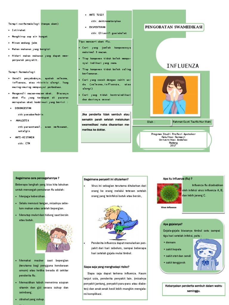 Leaflet Flu Apotek | PDF | Kesehatan Holistik