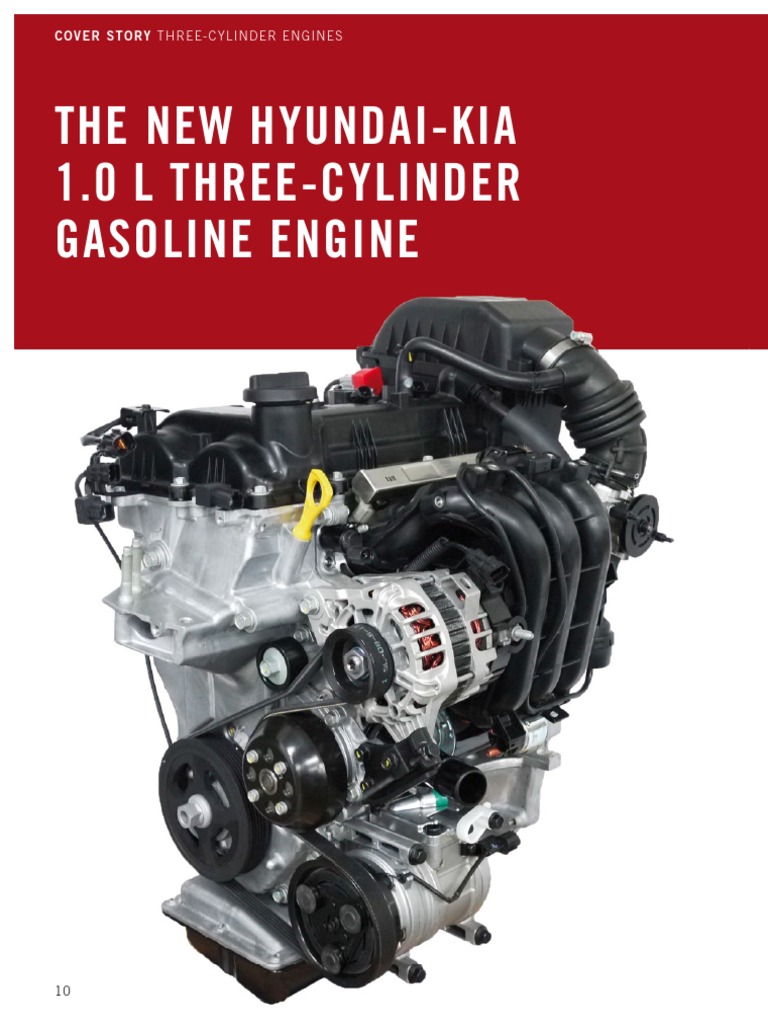 The New Hyundai-Kia 1.0 L Three-Cylinder Gasoline Engine Takes a ...