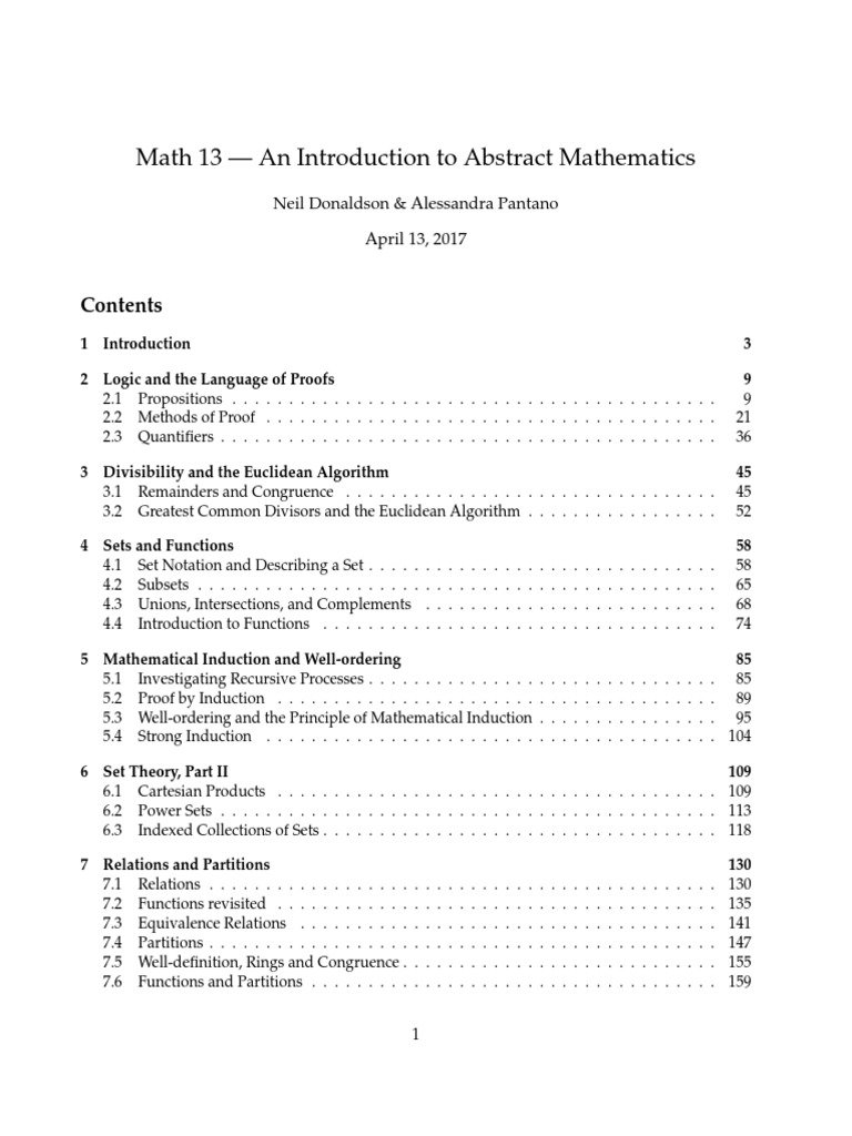 Uci Math 13 Notes | PDF | Mathematical Proof | Theorem