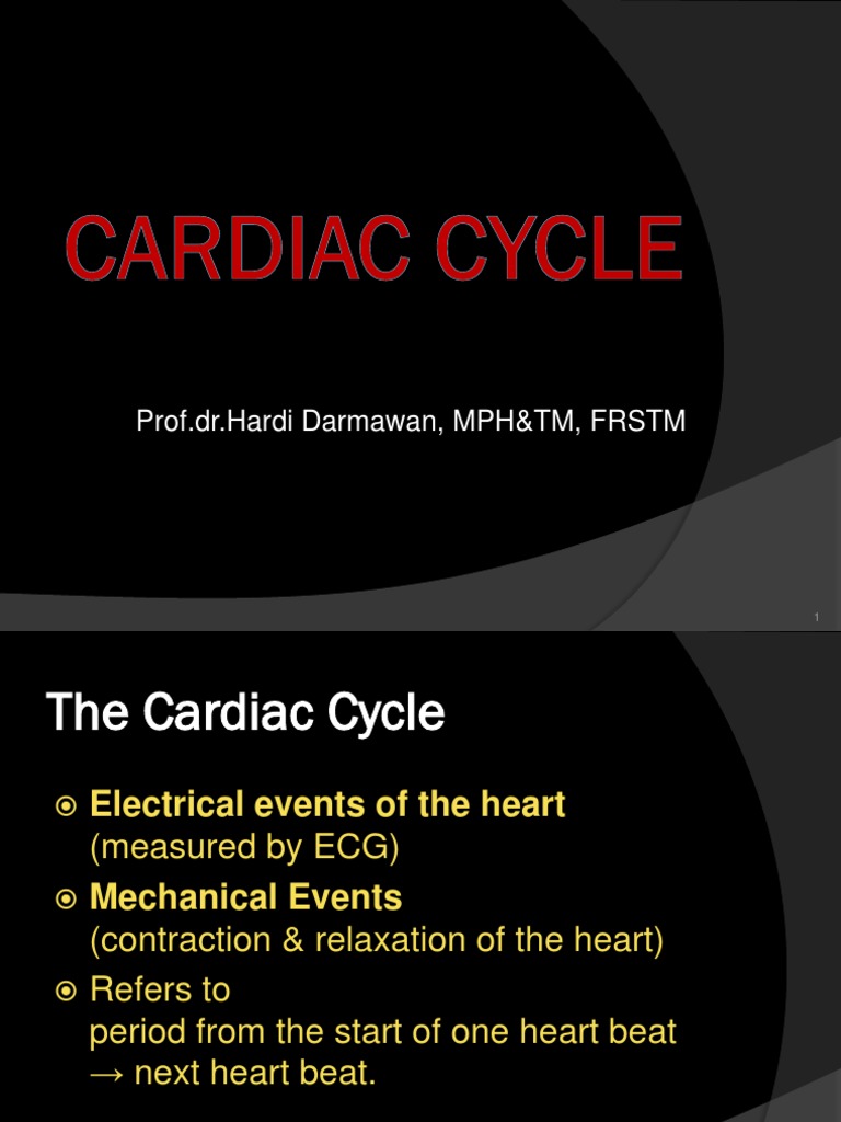 CARDIAC CYCLE New For Student | PDF | Heart Valve | Ventricle (Heart)