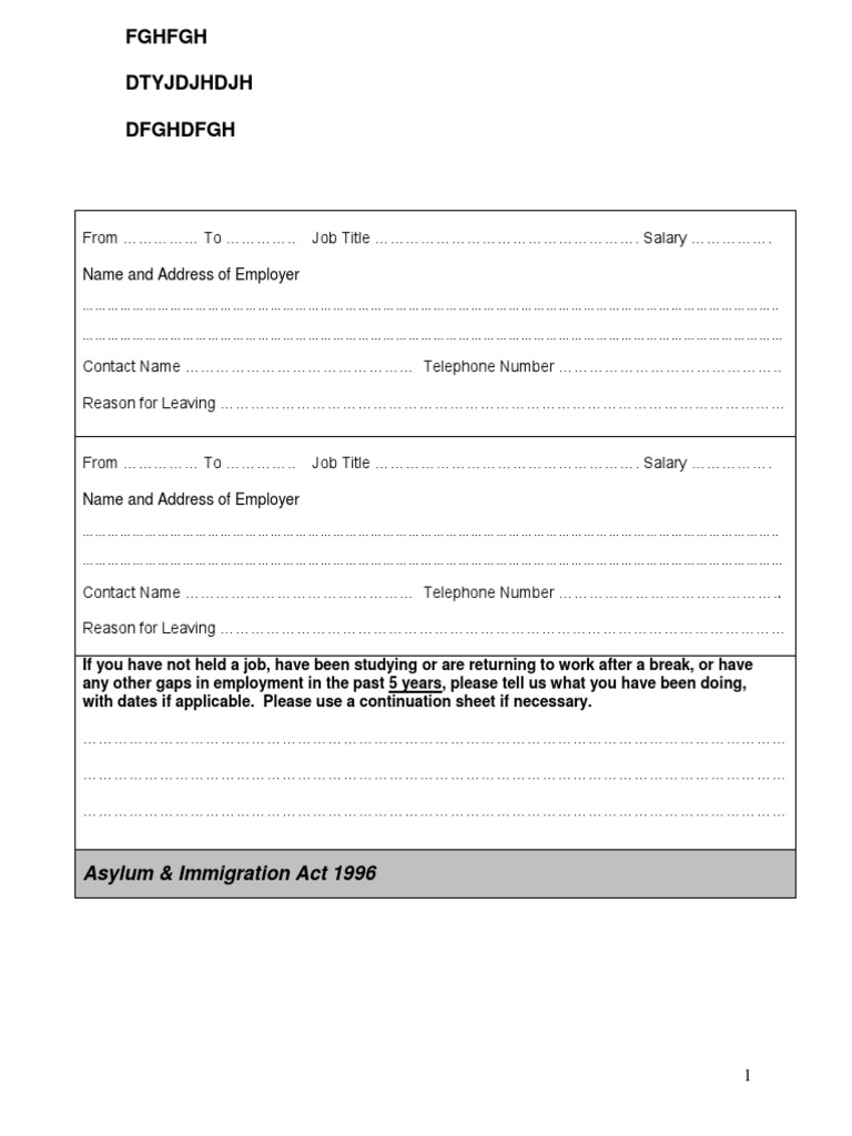 FGHFGH Dtyjdjhdjh DFGHDFGH: Asylum & Immigration Act 1996 | PDF | Law ...