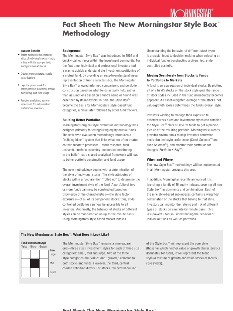 FactSheet StyleBox Final | PDF