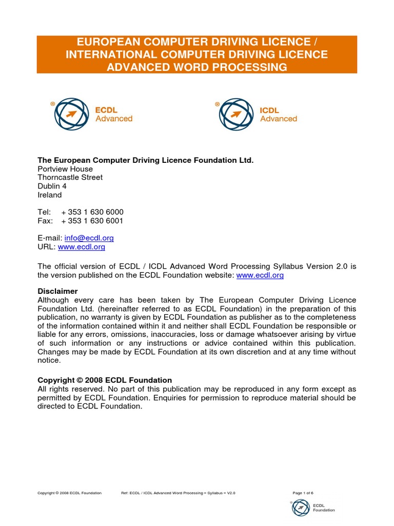 Advanced Wordprocessing PDF | PDF | Page Layout | Hyperlink
