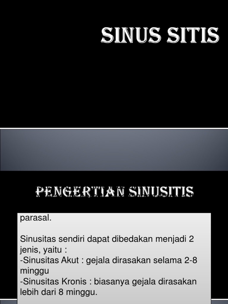 Powerpoint Sinusitis | PDF