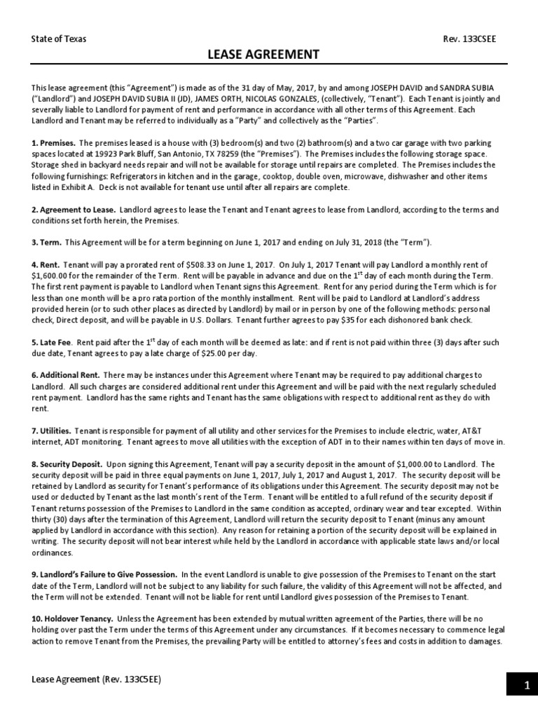 proof of residence lease | Lease | Leasehold Estate