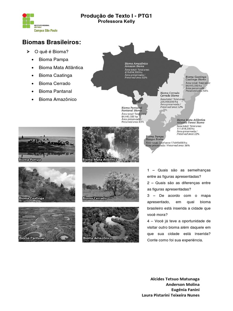 Os principais biomas brasileiros | PDF