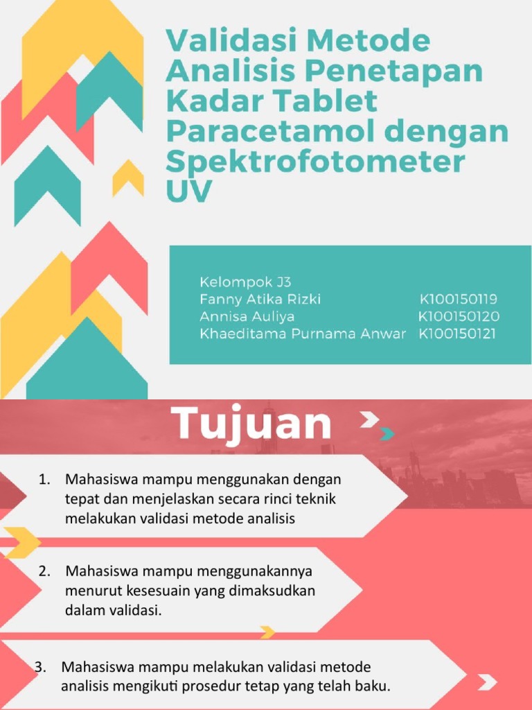 Validasi Metode Analisis Penetapan Kadar Parasetamol Dengan ...
