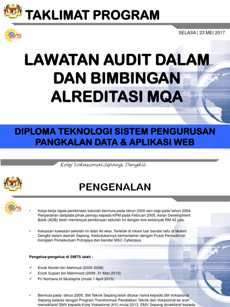 Taklimat Audit Mqa | PDF