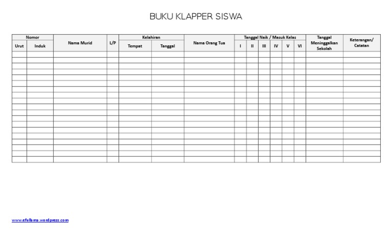 53 Buku Klapper Siswa | PDF