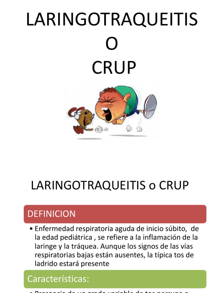 Laringotraqueobronquitis o Crup | PDF | Tos | Rtt