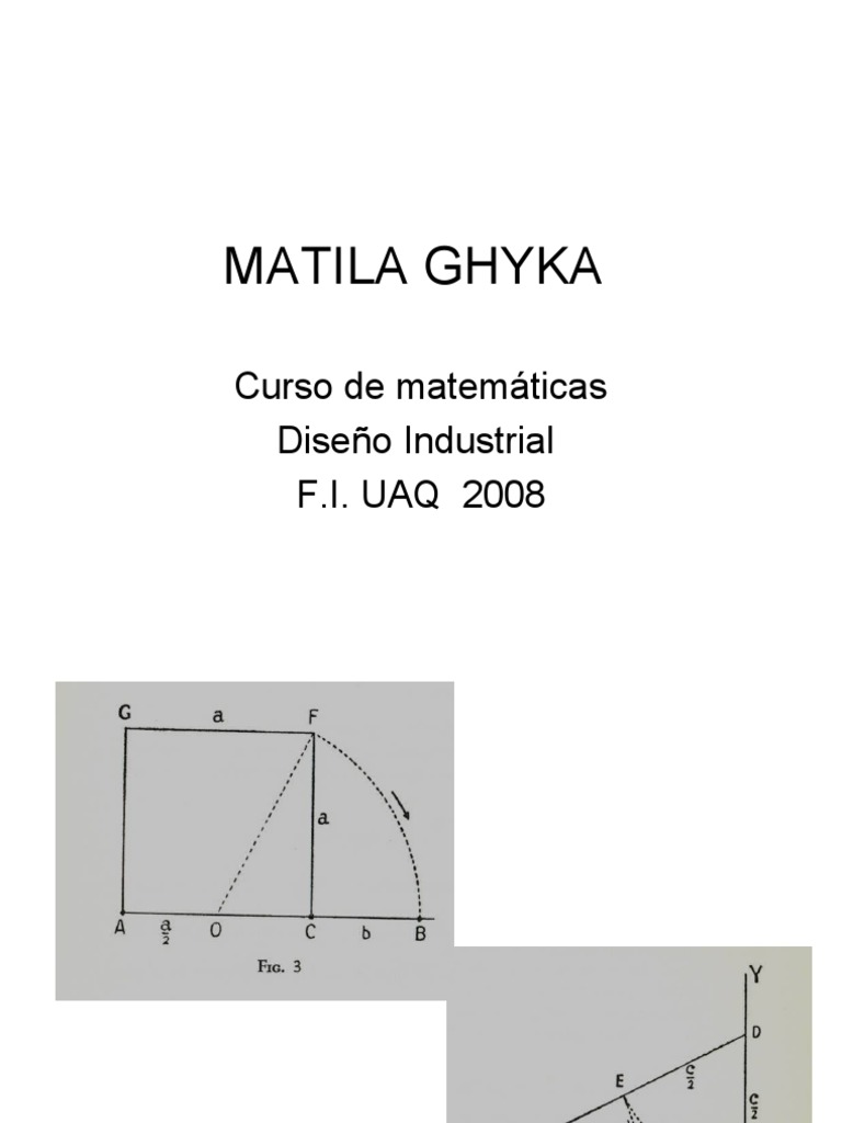 Matila Ghyka: Curso de Matemáticas | PDF