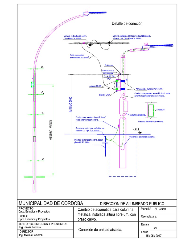 AP C050 Cambio de Acometida-Col - Brz.Curvo Aislada PDF | PDF