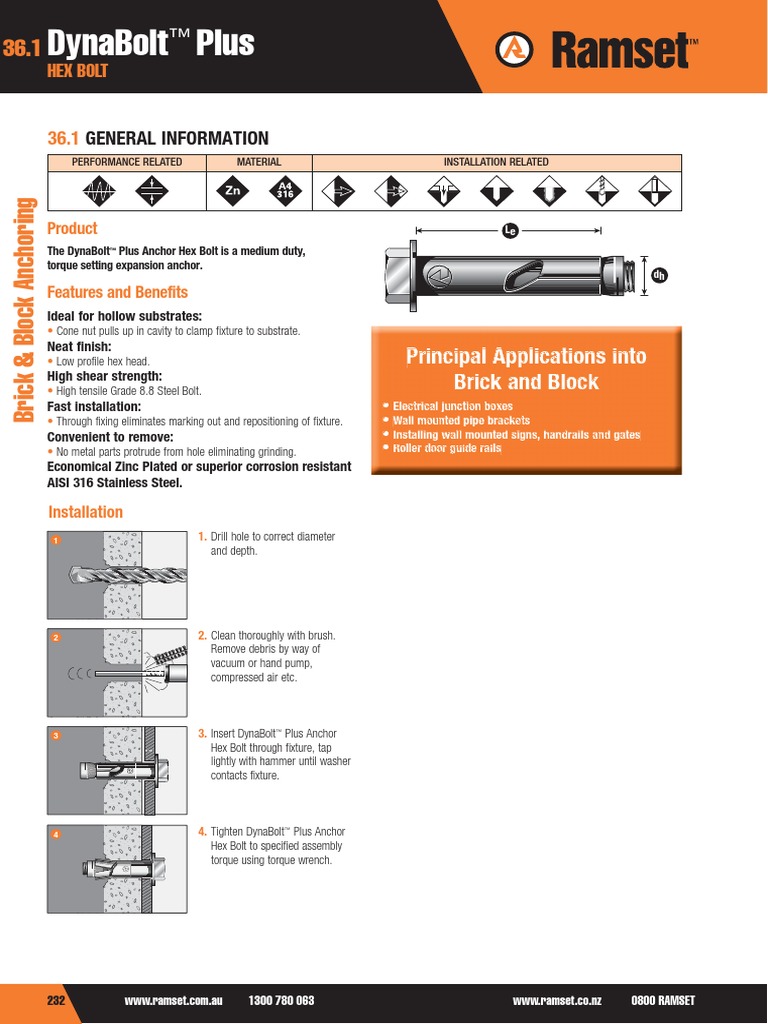 Ramset | PDF | Brick | Screw