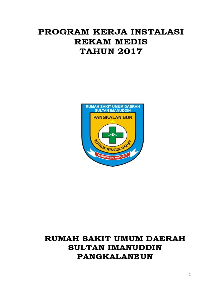Program Kerja RM 2016 Rekam Medik Rssi | PDF