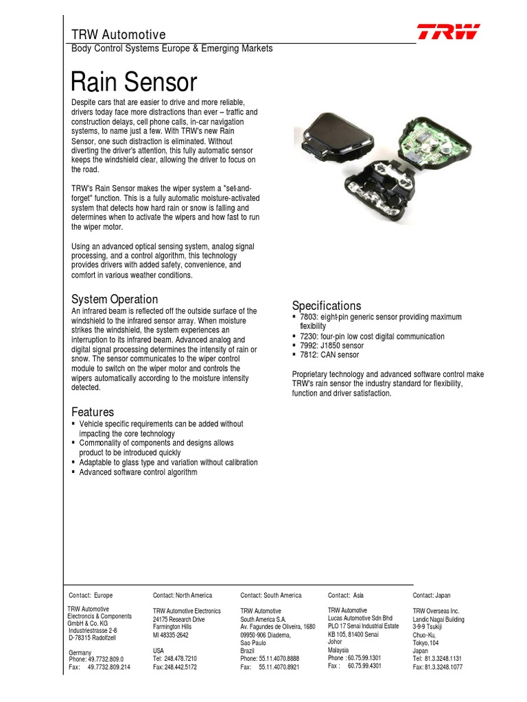 Rain Sensor PDF | PDF