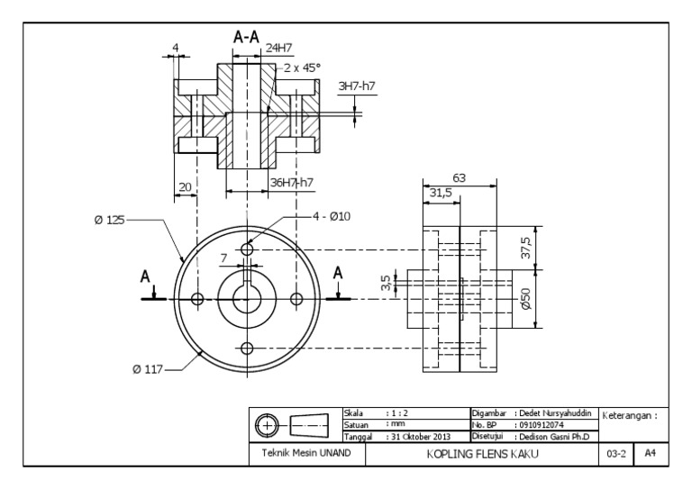 A-18. Kopling Flens Kaku | PDF