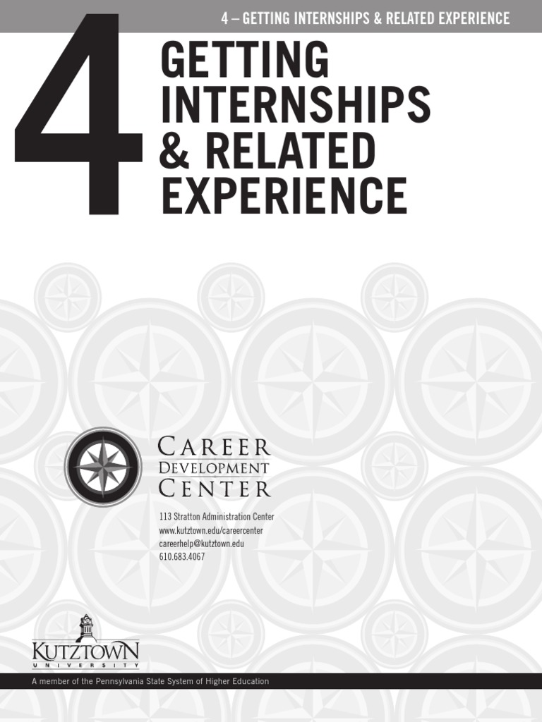 Guidebook 4 Getting Internships and Related Experience | PDF ...
