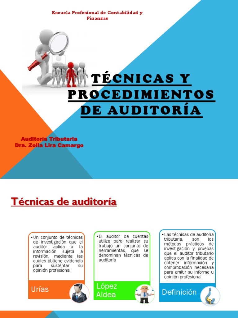 Técnicas de Auditoría | PDF | Auditoría financiera | Contralor