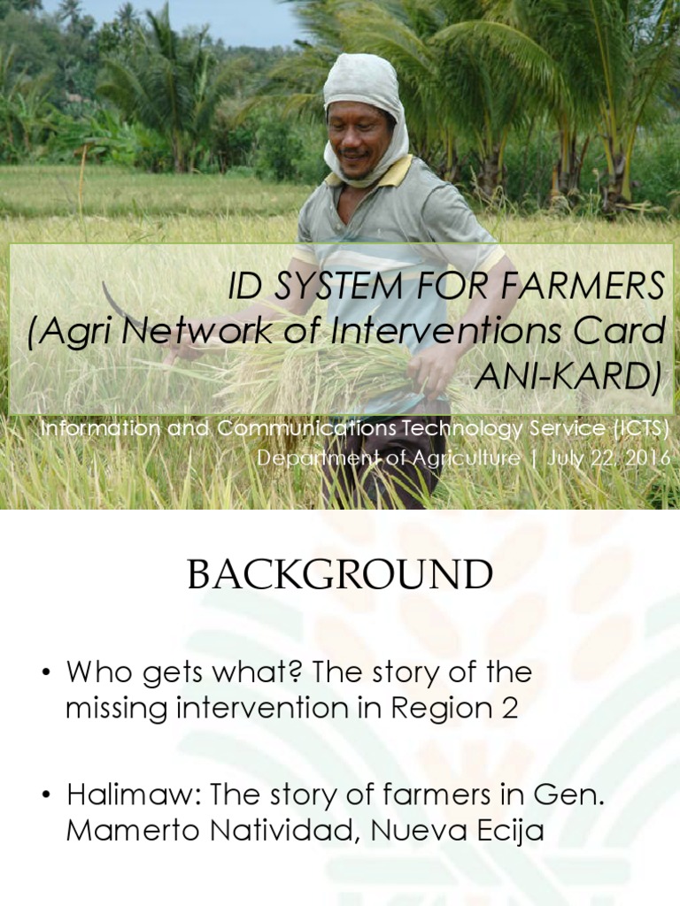 Farmer ID System for Efficient DA Interventions | PDF | Identity ...