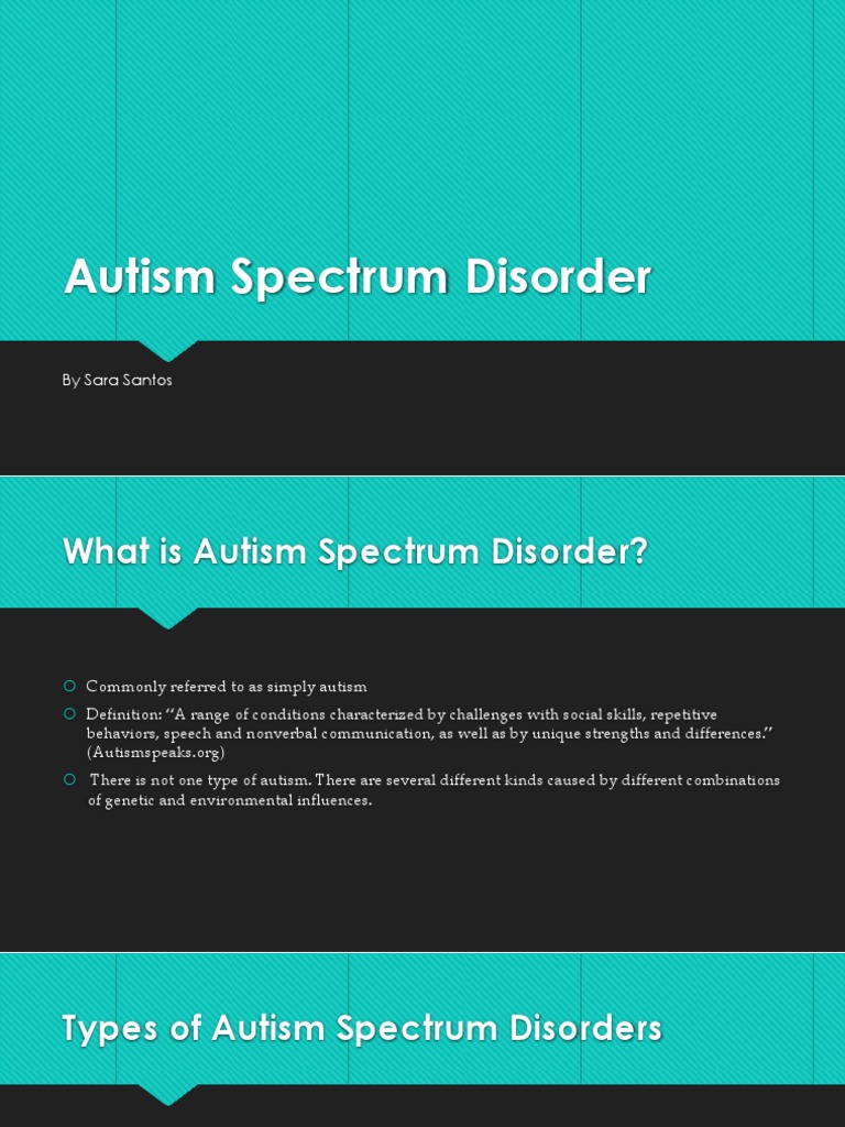 Autism Spectrum Disorder | PDF