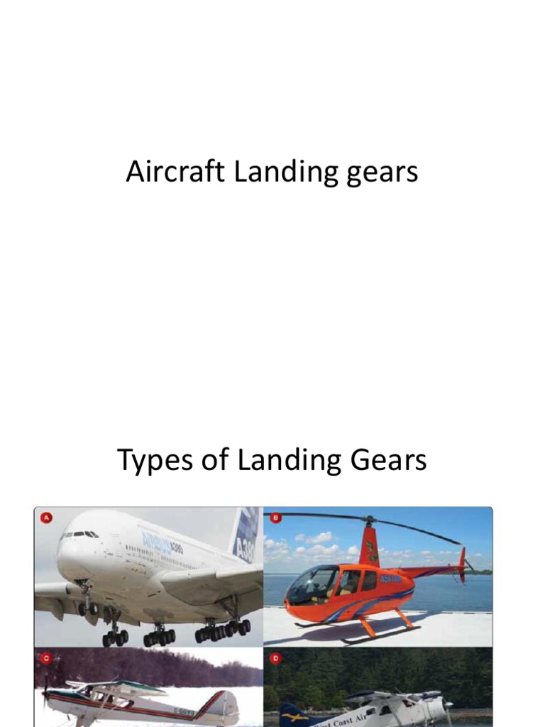 An Overview of Aircraft Landing Gear Systems: Classification ...