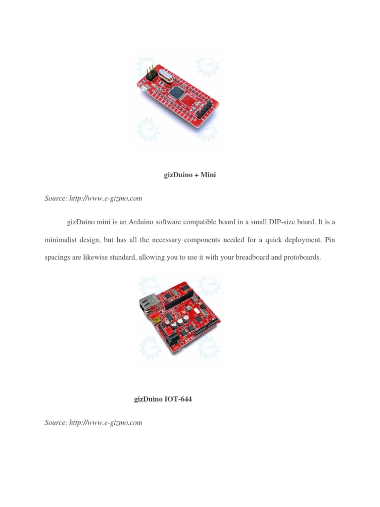 Source:: Gizduino + Mini | PDF