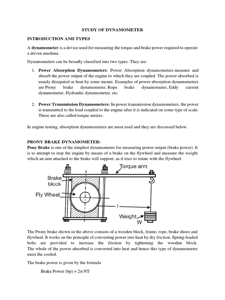 Study of dynamometer | Brake | Electrical Engineering