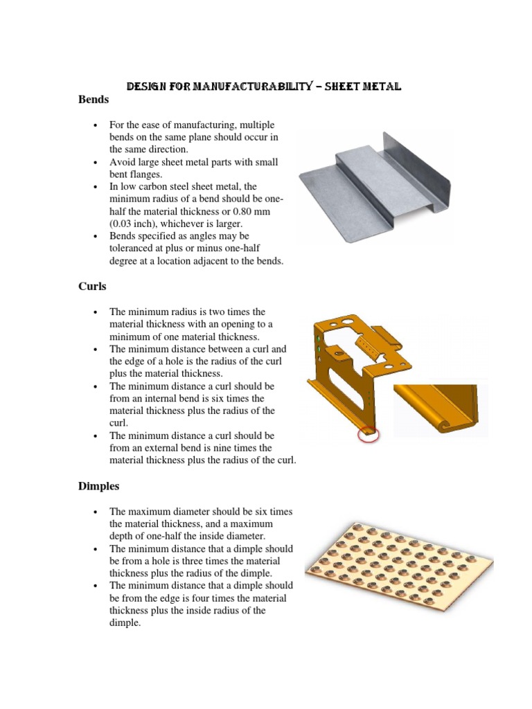DFM Sheet Metal | PDF | Sheet Metal | Radius