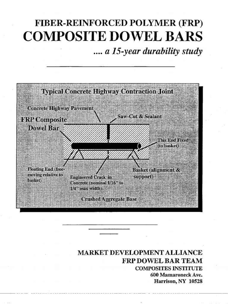 FRP Composite Dowel Bars 15yr Durability Study-MDA | PDF