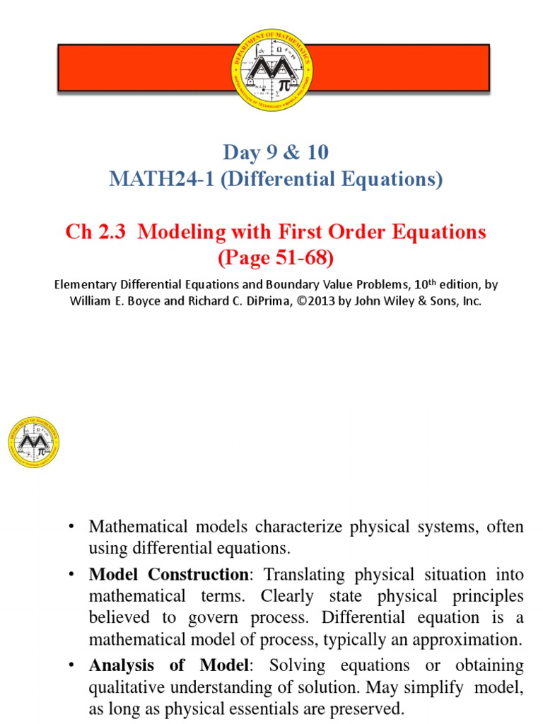 Modeling With First Order Equations Pdf Pdf Radiocarbon Dating Series And Parallel Circuits