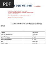 Beverage Can Manufacturing Process | PDF | Aluminium | Metals