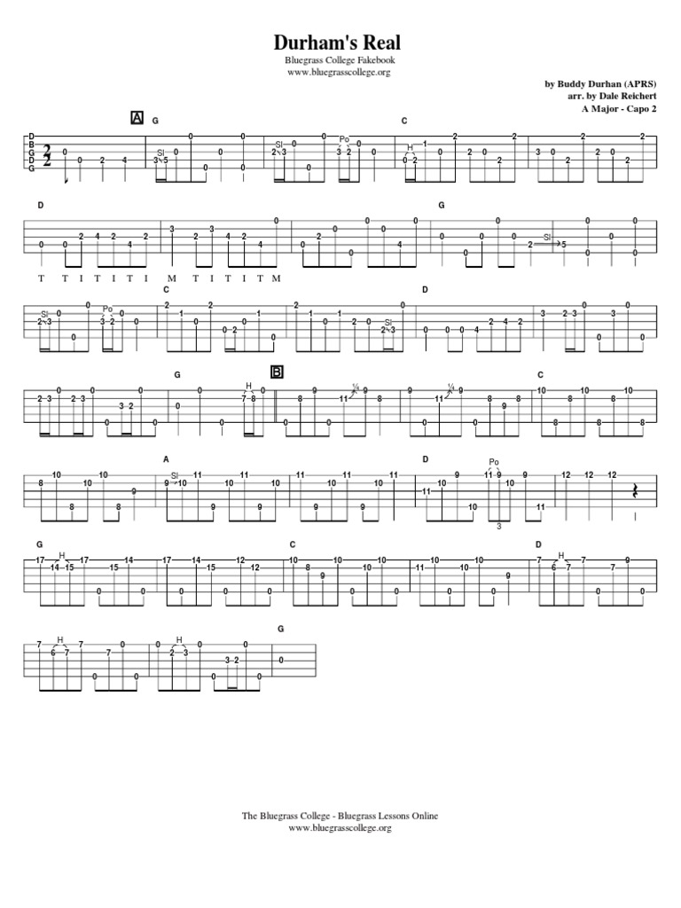 Durham's Real: Bluegrass College Fakebook | Download Free PDF ...