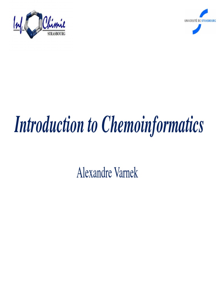 Introduction To Chemoinformatics - Vernek | PDF | Molecules ...
