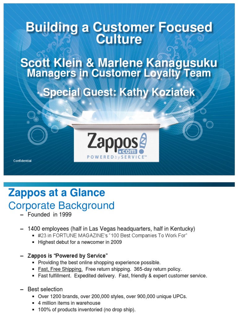 Zappos - Talk To Purdue 2009 | PDF | Zappos | Risk