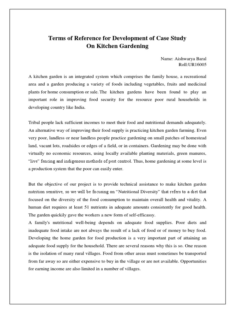 Kitchen Garden Project for Nutritional Diversity | PDF | Vegetables ...