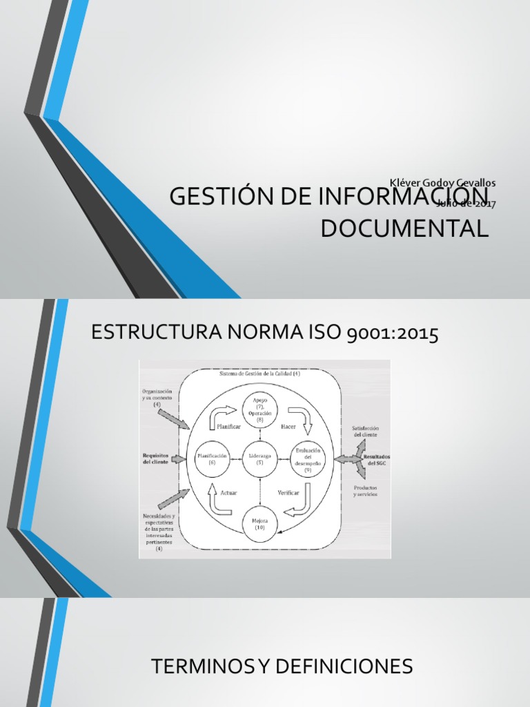 Información Documentada ISO 9001 2015 | PDF | Gestión de la calidad ...