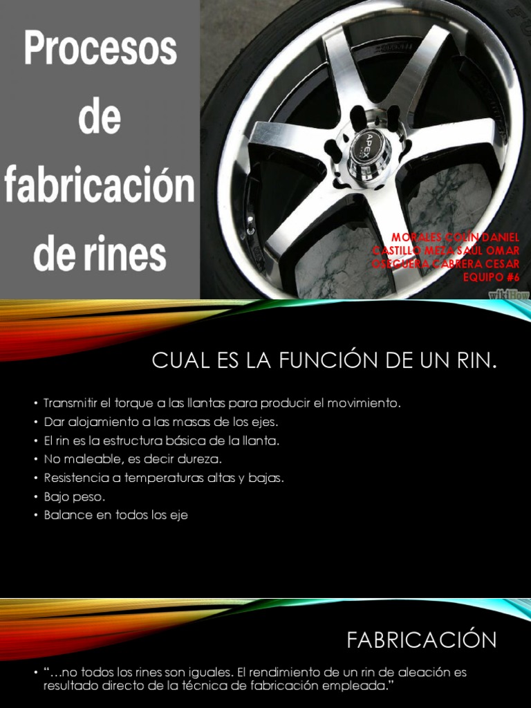 Exposición Proceso de Fabricacion de Rines | Aluminio | Logística